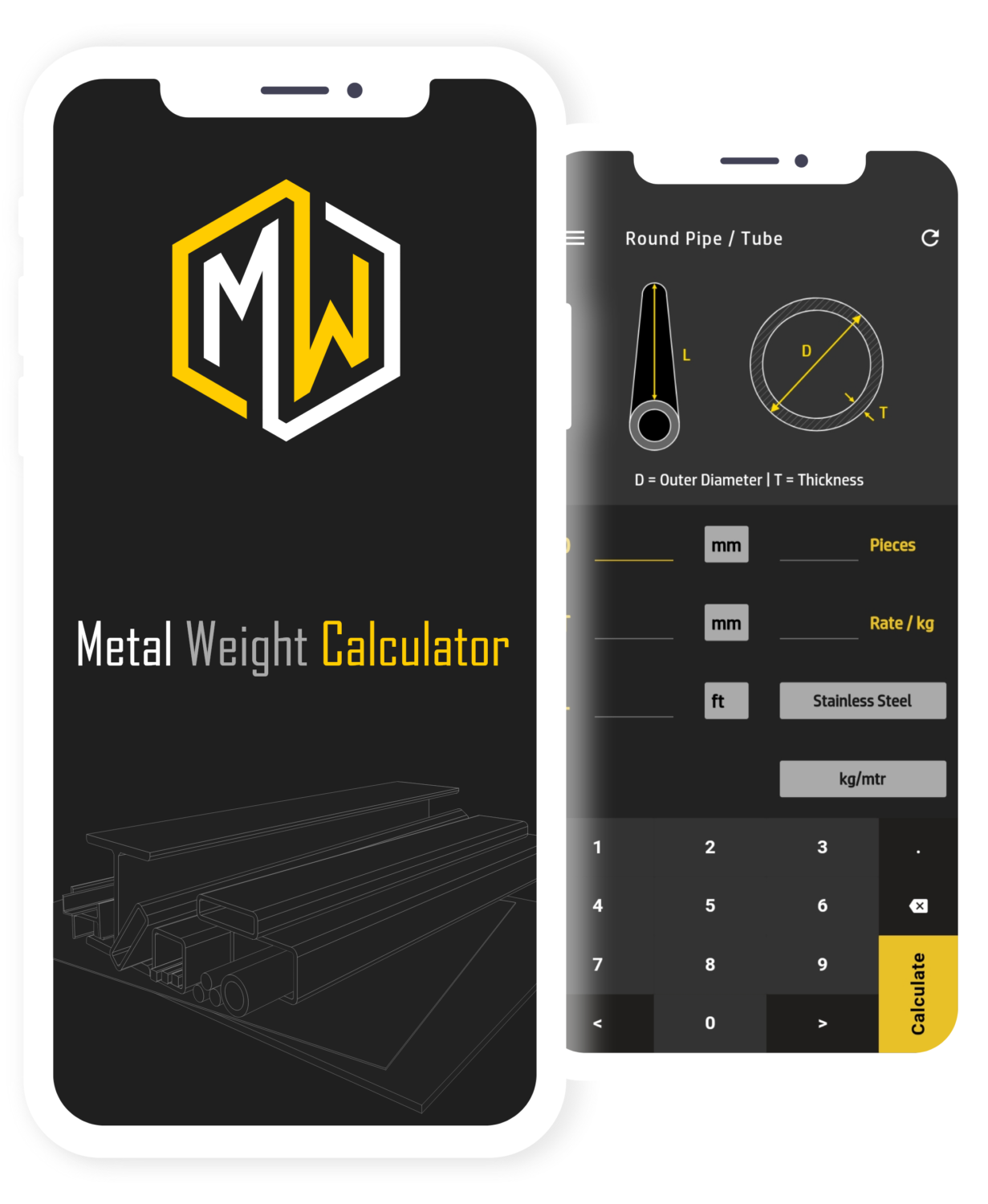 Metal Weight Calculator – Metal ONE